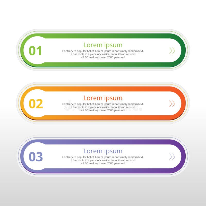 Vector Steps, Progress Banners with Colorful Banner Stock Vector ...