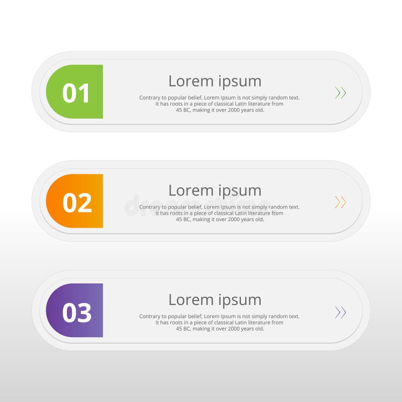 Vector Steps, Progress Banners with Colorful Banner Stock Vector ...