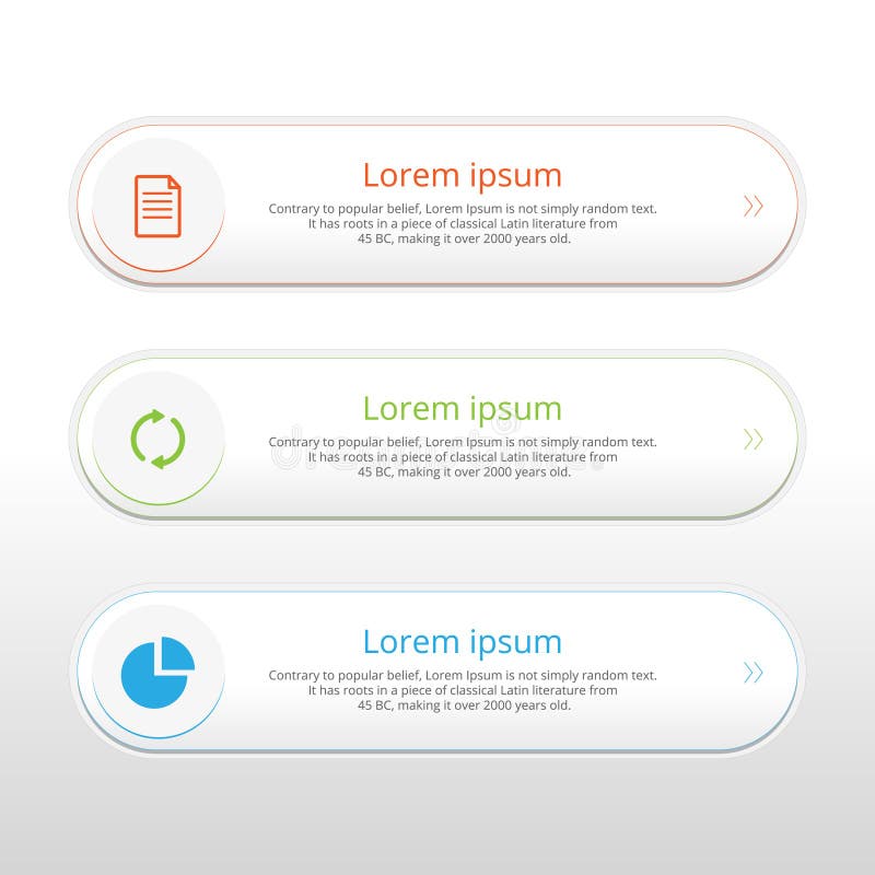 Vector Steps, Progress Banners with Colorful Banner Stock Vector ...