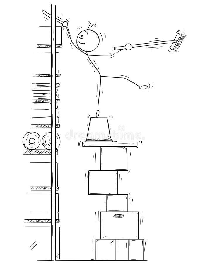 Vector Stick Man Cartoon of Very Happy Man Watching Computer Screen and ... Vector Stick Man Cartoon of Very Happy Man Watching Computer Screen and ...