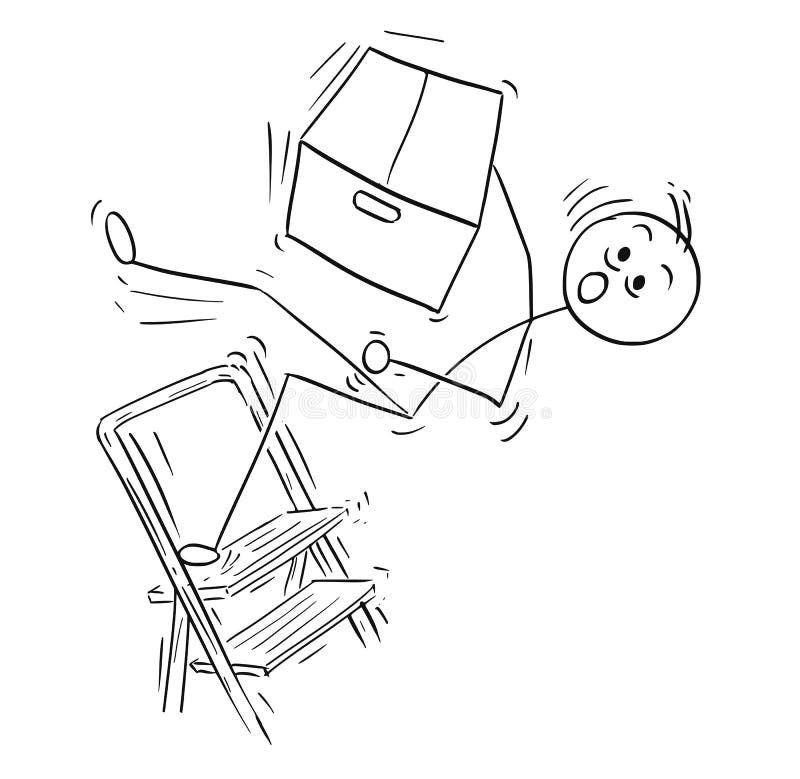 Vector Stick Man Cartoon of Very Happy Man Watching Computer Screen and ... Vector Stick Man Cartoon of Very Happy Man Watching Computer Screen and ...