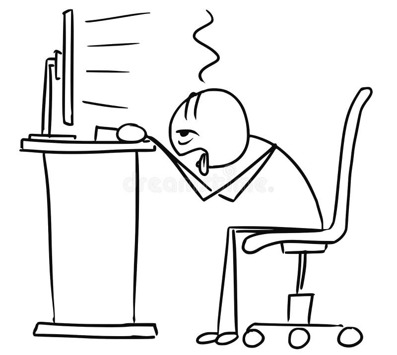 Overworked Employee Cartoons