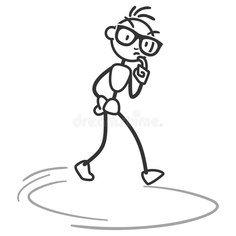 Stickman Thinking Stock Illustrations – 1,043 Stickman Thinking Stock ...