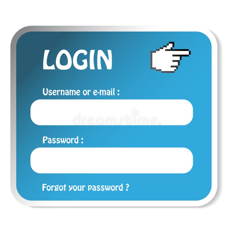 Vector login form template stock vector. Illustration of label - 22740415 Vector login form template stock vector. Illustration of label - 22740415