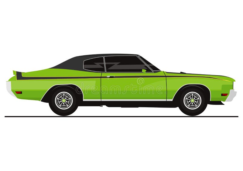 Muscle Car Side View Stock Illustrations – 1,078 Muscle Car Side View ...