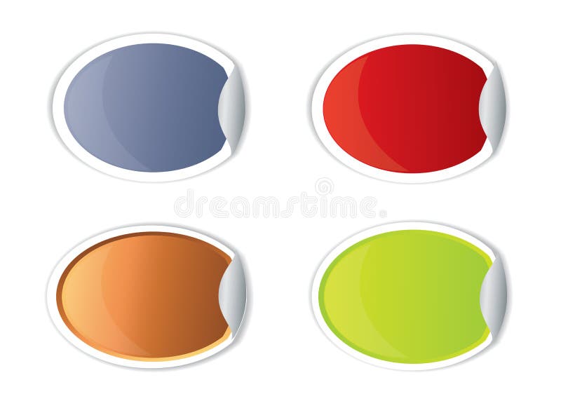 Vector stickers stock vector. Illustration of circle - 17197786