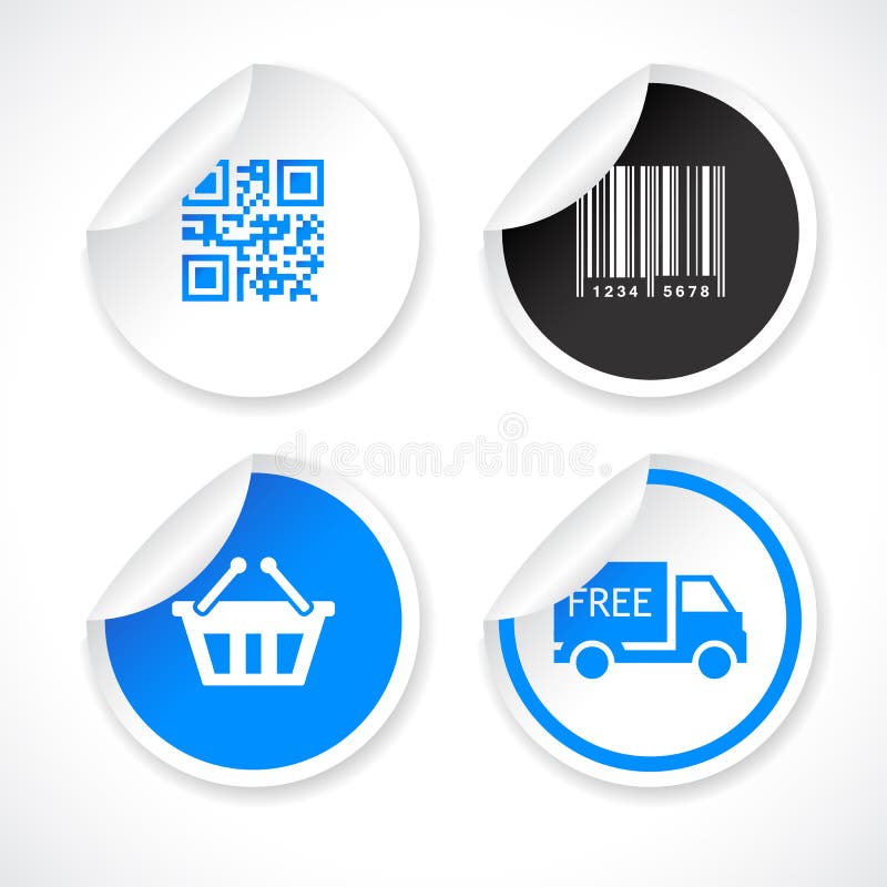 Vector stickers stock vector. Illustration of border - 39632763