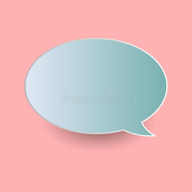 Vector Set of Stickers of Speech Bubbles. Blank Empty White Stock ...