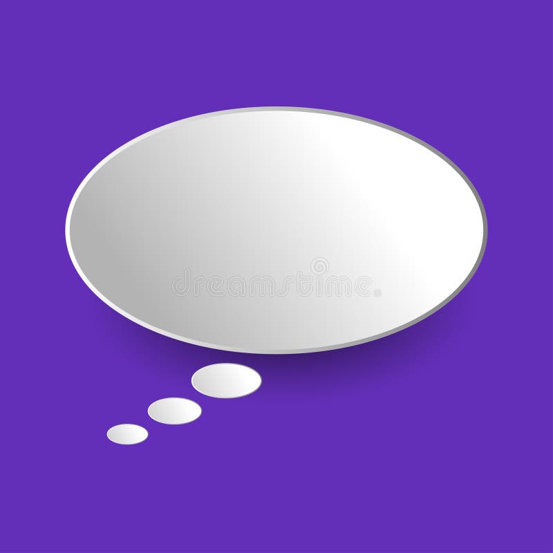 Vector of Stickers of Speech Bubbles. Blank Empty Speech Bubbles Stock ...
