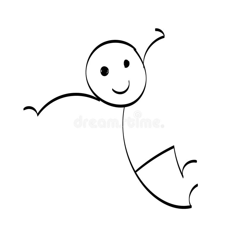 Vector Stickman Character Illustration Design Stock Illustration ...