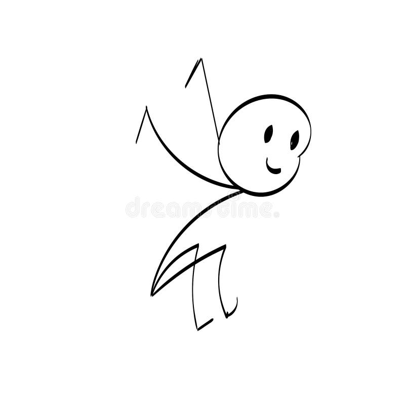 Vector Stickman Character Illustration Design Stock Illustration ...