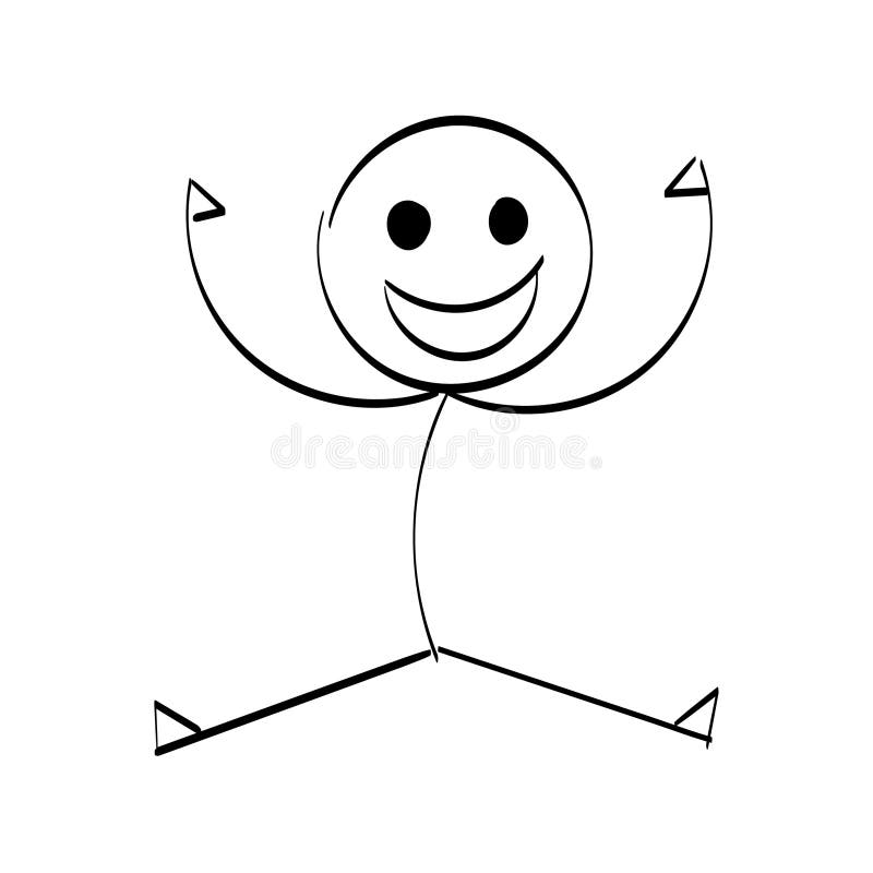 Vector Stickman Character Illustration Design Stock Illustration ...