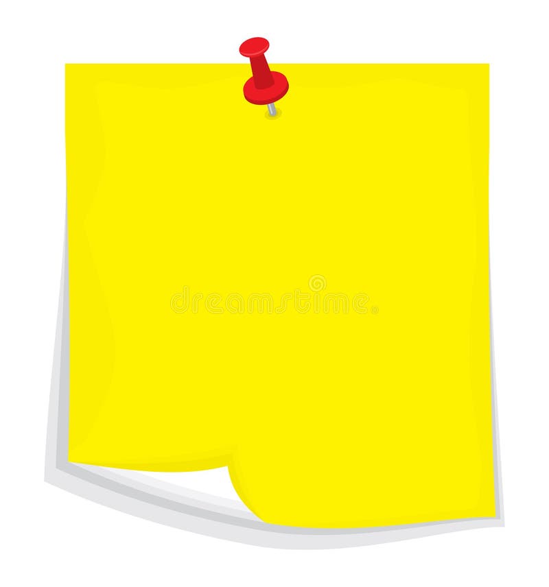 Vector sticky note stock illustration. Illustration of information ...