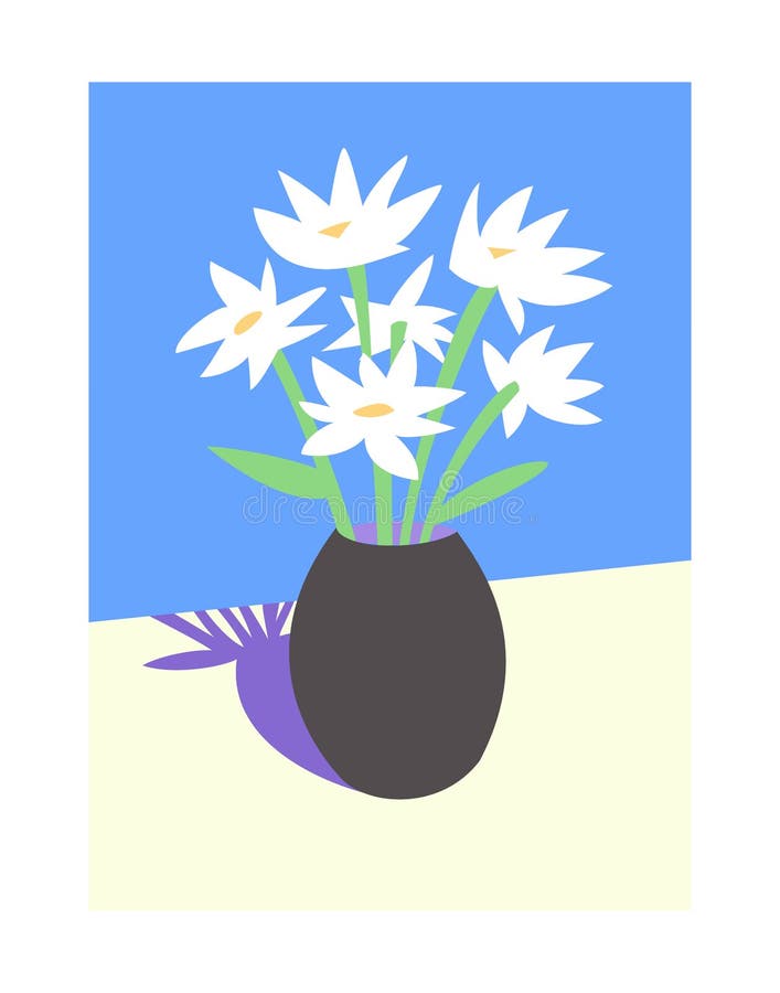 Vector Still Life Illustration Stock Vector - Illustration of flower ...