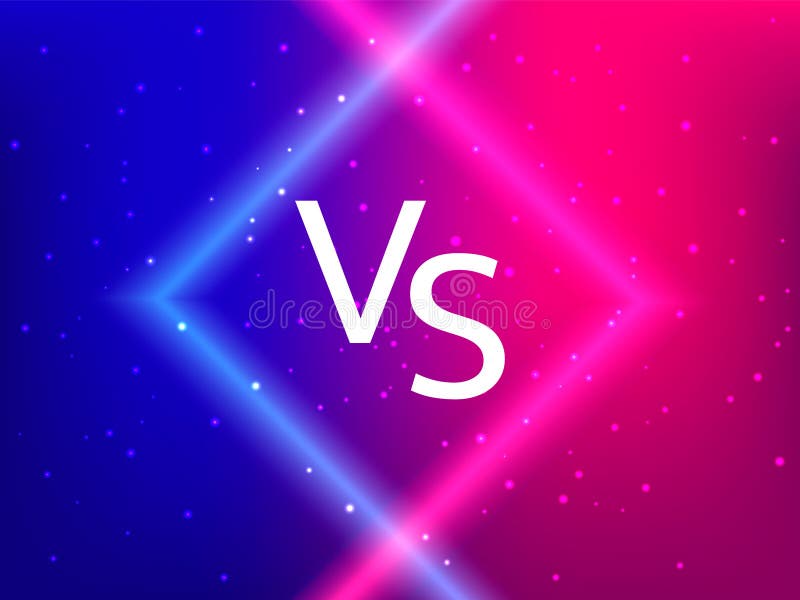 Vector Stock Illustration. Blue and Red Neon Background with Lights for ...