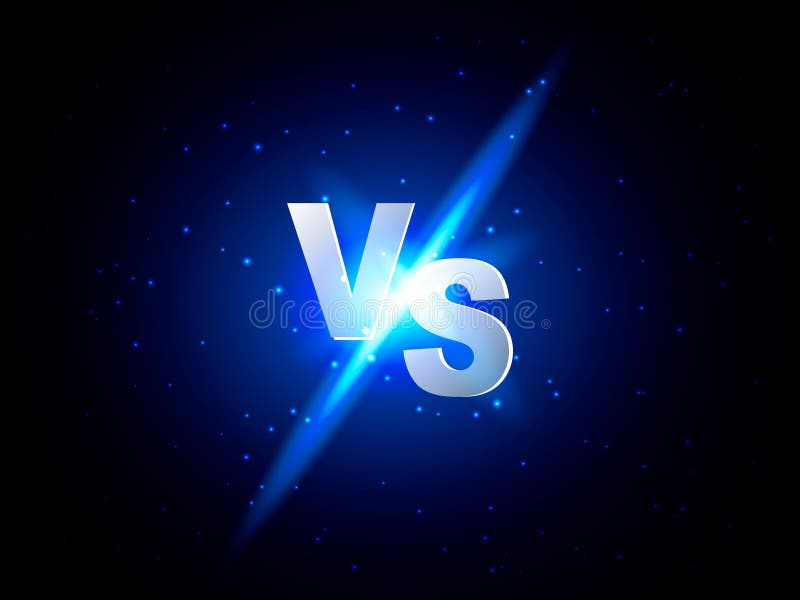 Vector Stock Illustration. Game Competition. Versus Letters with ...