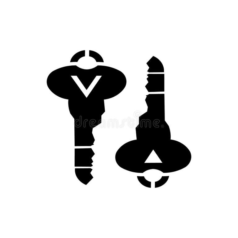 VECTOR STOCK KEY LOCK TEMPLATE DESIGN Stock Vector - Illustration of ...