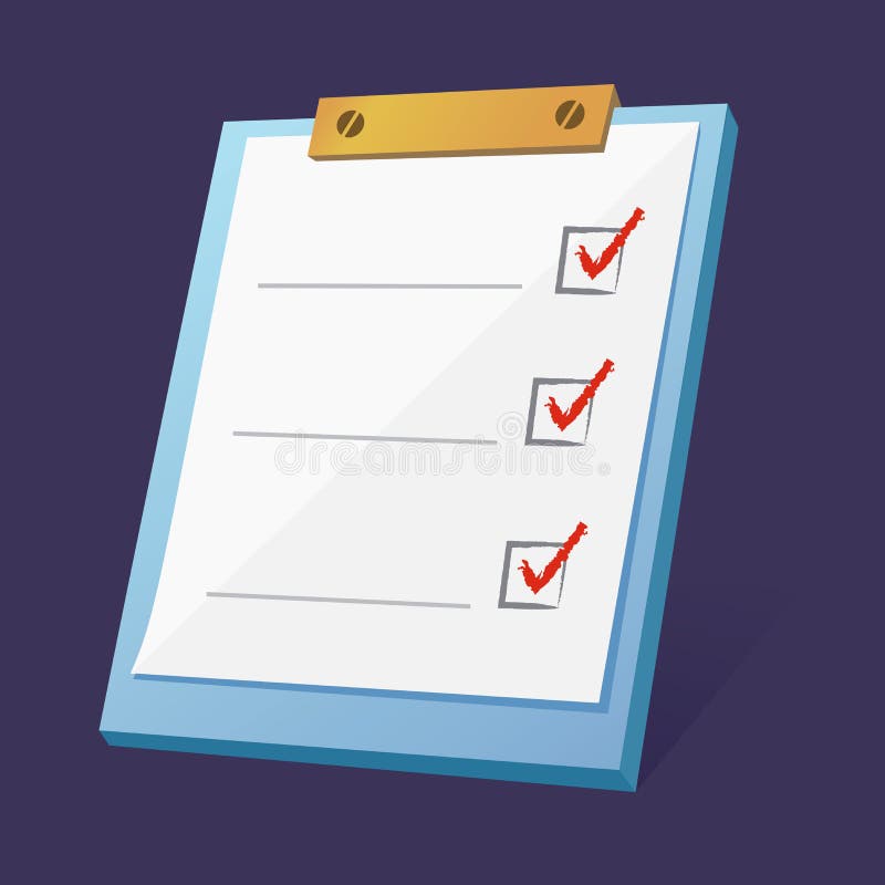 Vector Stock of To Do Check List Board Stock Vector - Illustration of ...