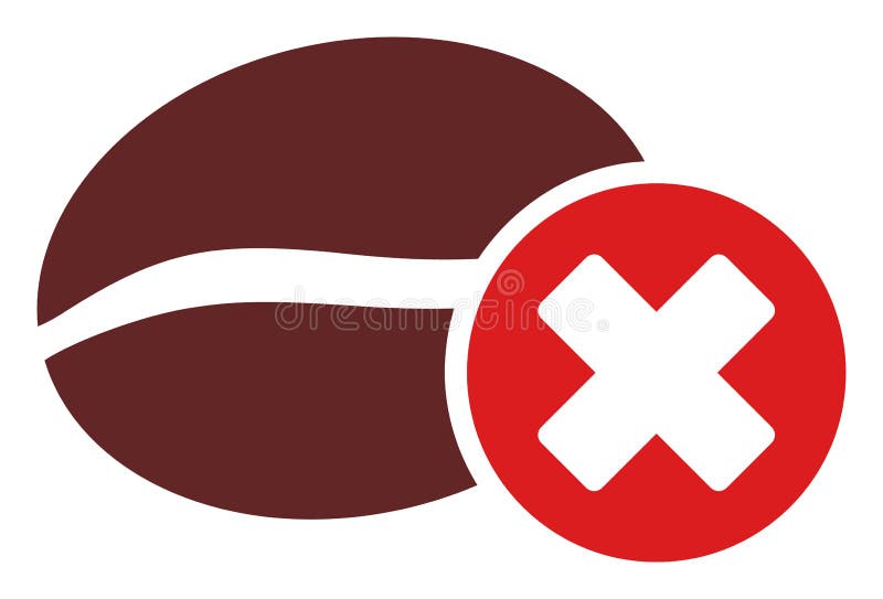 Vector Stop Coffee Flat Icon Illustration Stock Vector - Illustration ...