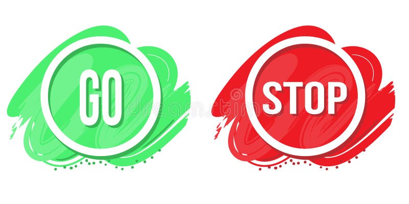 Vector Stop and Go, Yes and No, True and False, Accept and Reject ...