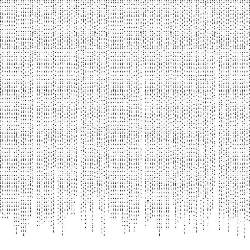 Vector Streaming Abstract Number Code Background. Data Coding an Stock ...