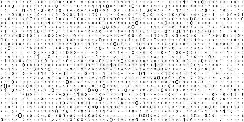 Streaming Binary Code Background Falling Digits On Backdrop Matrix Background With Digit Stock