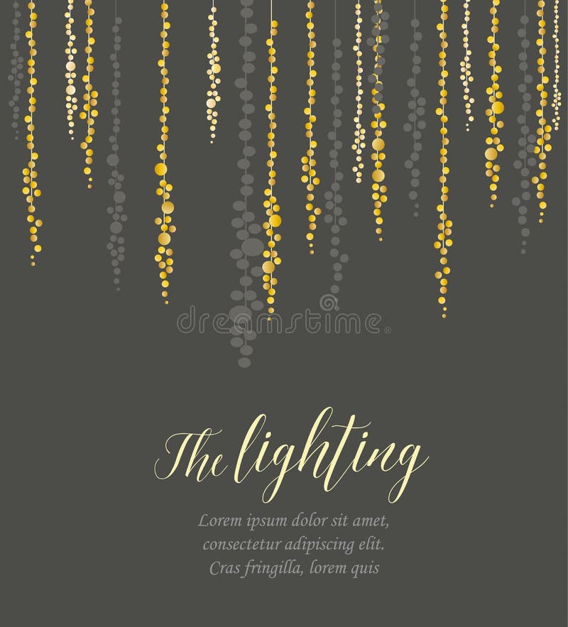 Vector string lights stock vector. Illustration of flare - 95026780