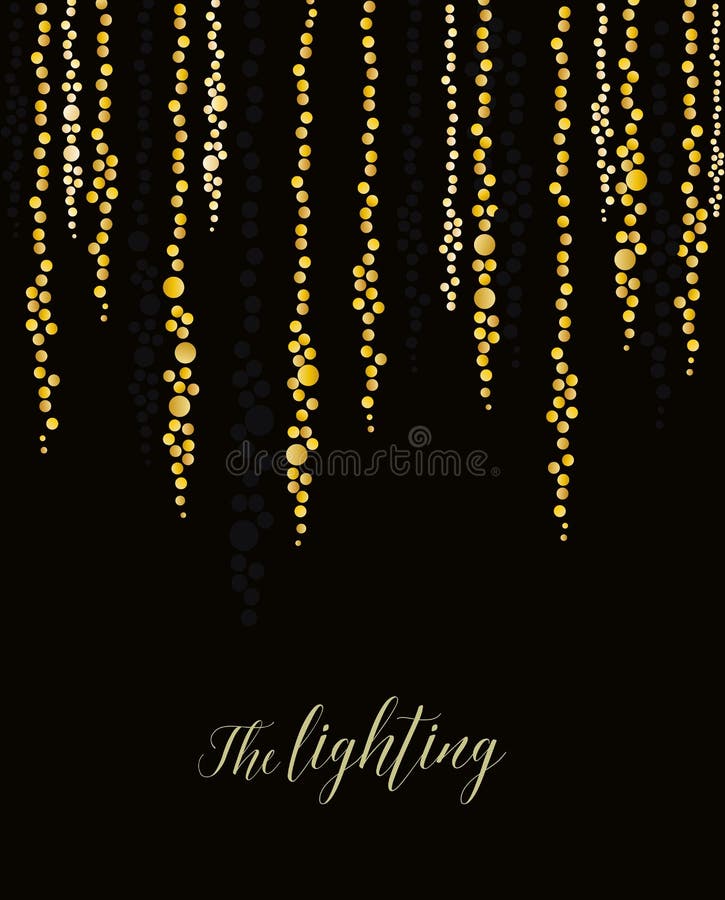 Vector string lights stock vector. Illustration of abstract - 139623929