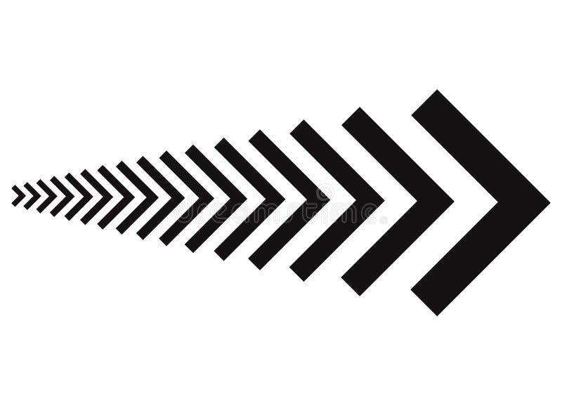 Vector Striped Arrow. Modern Vector Background Stock Illustration ...