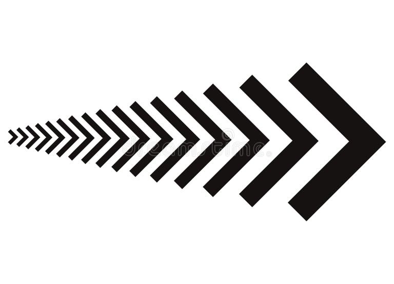 Vector Striped Arrow. Modern Vector Background Stock Illustration ...