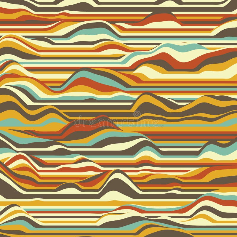 Vector Striped Background. Abstract Color Waves. Sound Wave Oscillation ...