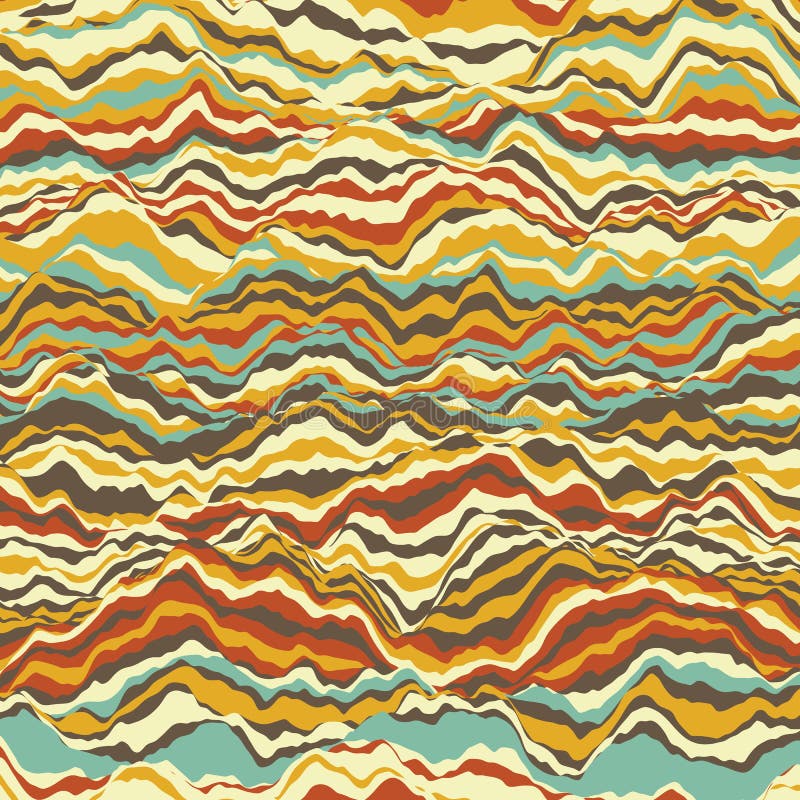 Vector Striped Background. Abstract Color Waves. Sound Wave Oscillation ...