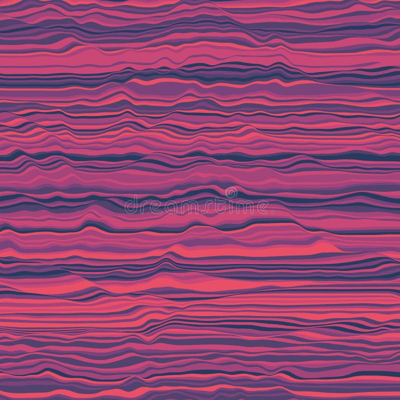 Vector Striped Background. Abstract Color Waves. Sound Wave Oscillation ...