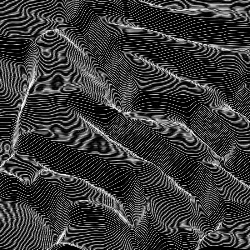 Grayscale wave background stock vector. Illustration of flowing - 26218918