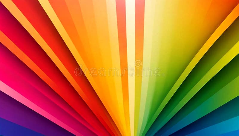 Vector Style Background Image of Gradient Rainbow Rays Stock Illustration - Illustration of ...