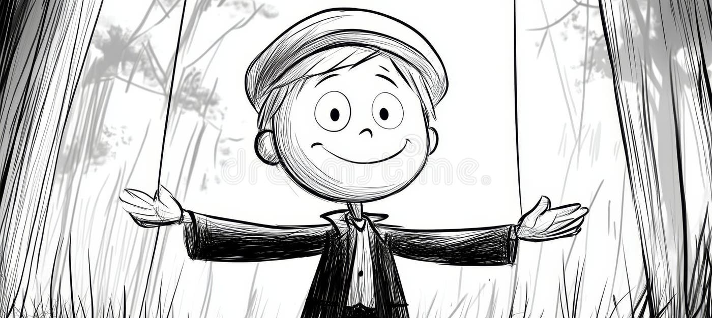 Puppet Outline Stock Illustrations – 1,400 Puppet Outline Stock ...