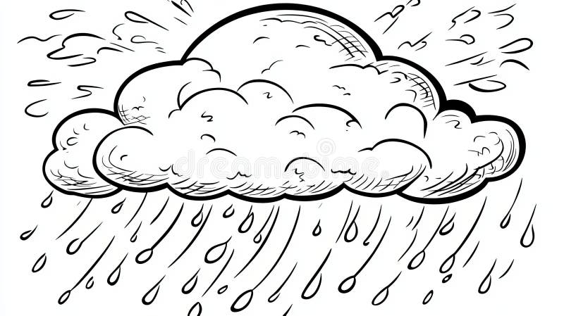 Rain Black And White