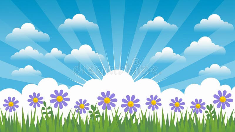 Cloud Grass Sun Stock Illustrations – 72,792 Cloud Grass Sun Stock ...
