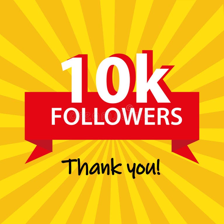 Vector Style Text Effect Thank You 10k Followers and Subscribers ...