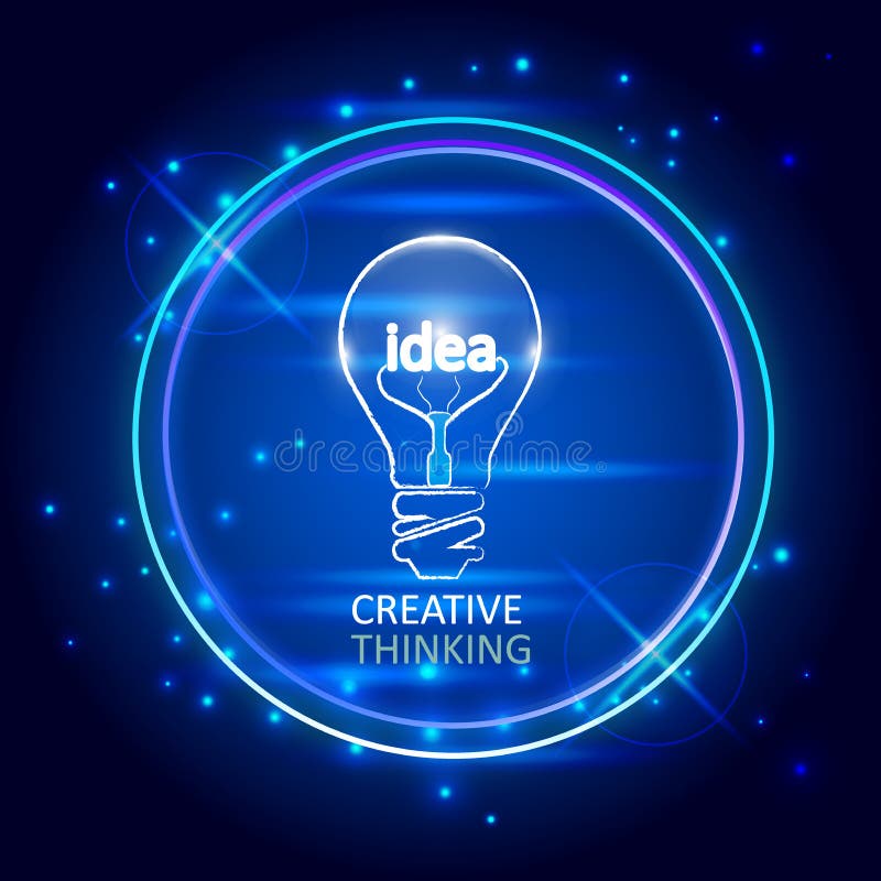 Stylish Conceptual Digital Light Bulb Idea Design Stock Vector ...