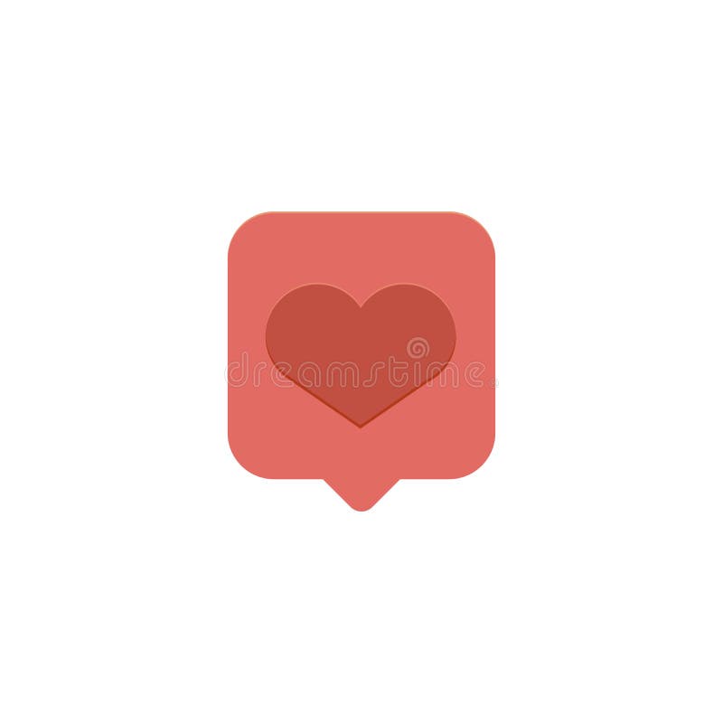 Vector - Stylish Social Media Love Icon. New Love Icon Stock Vector ...