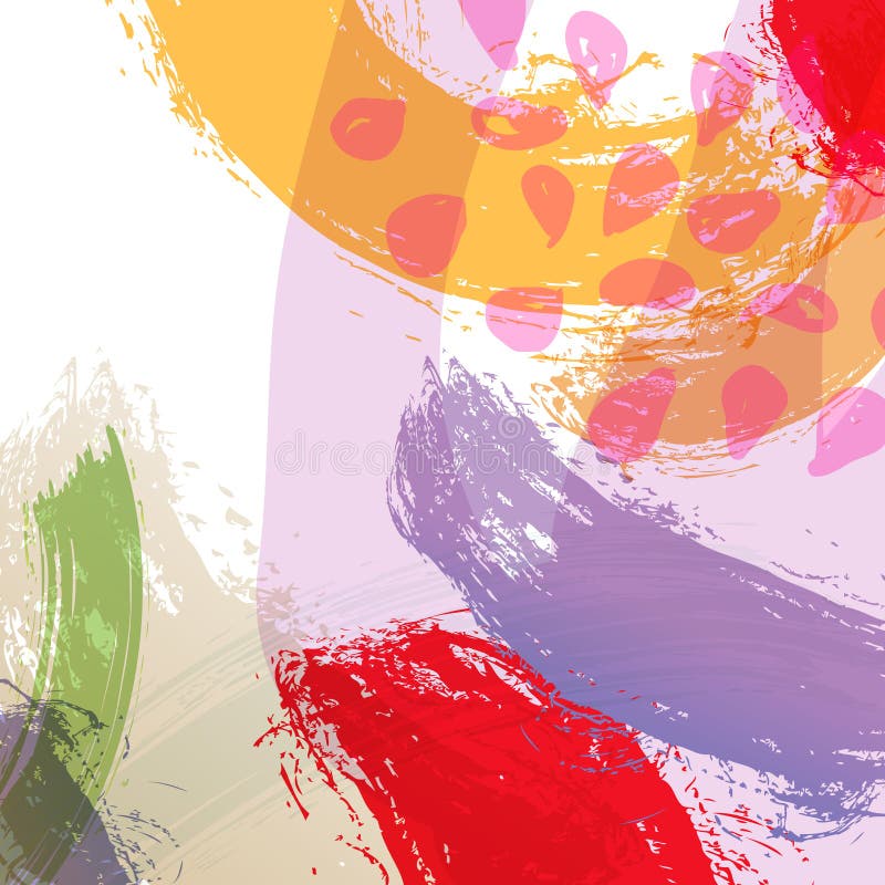 Vector Stylized Background Hand-drawn Illustration. Simple Shape ...