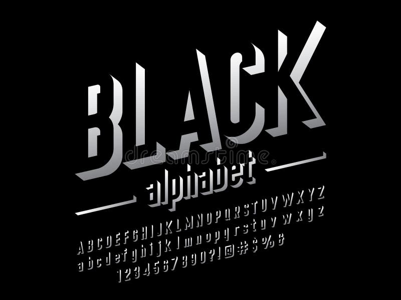 Stylized font stock vector. Illustration of letter, bold - 168536023