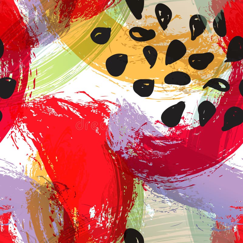 Vector Stylized Seamless Pattern Background Hand-drawn Illustration ...