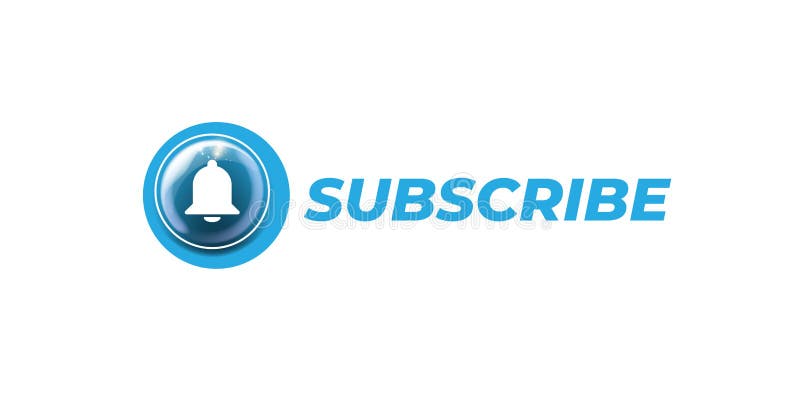 Vector Subscribe Now Horizontal Banner with Ring Bell and Button on ...
