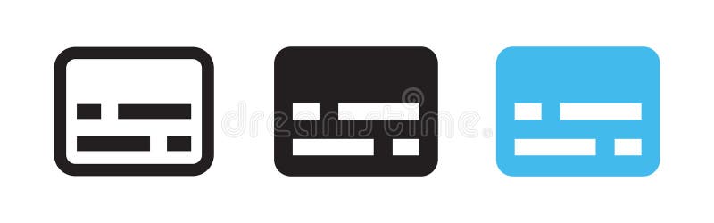 Vector Subtitle Icon Set. Subtitle Icons. Subtitle Symbols Stock ...