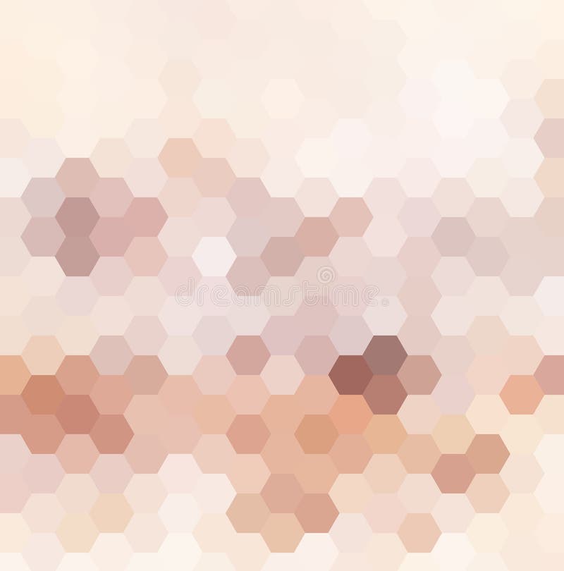 Vector Subtle Light Beige Abstract Geometric Hexagonal Background Stock ...