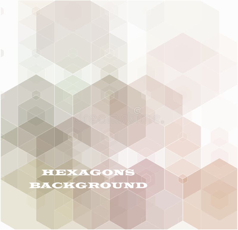 Vector Subtle Light Beige Abstract Geometric Hexagonal Background Stock ...