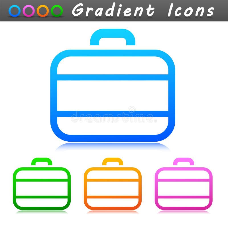 Vector Suitcase Symbol Icon Design Stock Vector - Illustration of ...