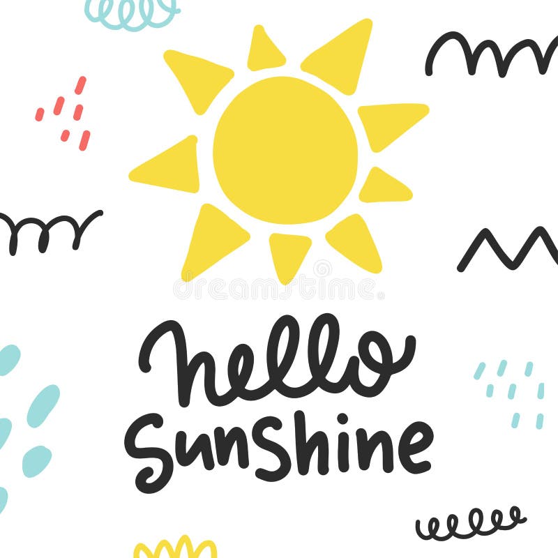 Doodle Hello Sunshine Stock Illustrations – 193 Doodle Hello Sunshine ...